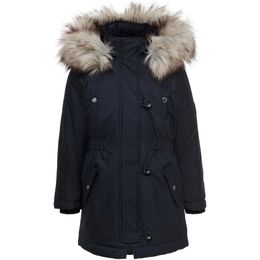 Kids Only M&auml;dchen KIDS Only Winterjacke &raquo;KOGIRIS FUR PARKA OTW&laquo; mit Kapuze blau 128