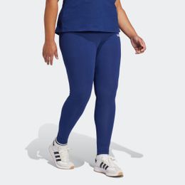 Trainingstights adidas Sportswear "W LIN SJLEG INC", Damen, Gr. 2X, N-Gr, blau (dunkelblau, wei&szlig;), Obermaterial: 90% Baumwolle, 10% Elasthan, Hosen, sportlicher Stil, aus Baumwolle mit Stretchanteil, hoher Bund