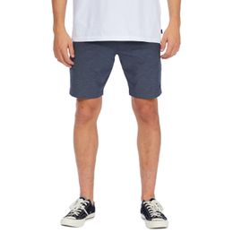 2-in-1-Shorts Billabong "Crossfire Mid", Herren, Gr. 30S, blau (navy), 64% Polyester, 22% Baumwolle, 8% Elasthan, 6% Polyamid, Hosen
