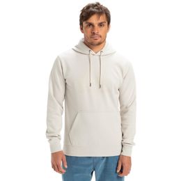 Kapuzensweatshirt Quiksilver "Comp Logo", Herren, Gr. XS, beige (wind chime), [Hauptstoff] 60% Baumwolle, 40% Polyester, Sweatshirts