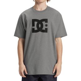 T-Shirt DC Shoes "DC Star", Herren, Gr. L, grau (erdgrau), 75% Baumwolle, 25% Baumwolle, Shirts T-Shirt