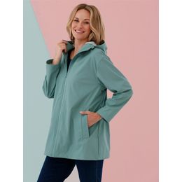 Regenjacke Classic Basics, Damen, Gr. 44, gr&uuml;n (jade), 100% Polyester, unifarben, Jacken Regenjacke