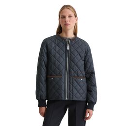 Marc O'Polo Outdoorjacke MARC O'POLO "aus recyceltem Polyester", Damen, Gr. 36, deep night blau, Obermaterial: 100% Polyester; F&uuml;llung: 100% Polyester; Futter: 100% Polyester, unifarben, relaxed fit, Rippb&uuml;ndchen, Jacken Outdoorjacke