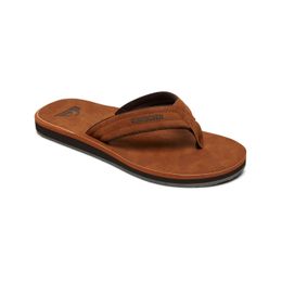 Sandale Quiksilver "Carver Nubuck", Herren, Gr. 7(40), braun (braun, braun, braun), Obermaterial:Obermaterial: Synthetikmaterial / Futter: Textil / Au&szlig;ensohle: Gummi;, Schuhe Sandale
