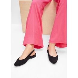 Jana Komfort-Sling-Ballerinas in bequemer Weite bei bonprix, schwarz