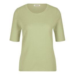 Peter Hahn - Rundhals-Pullover aus Schurwolle und Kaschmir, gr&uuml;n, Gr. 38 / S - Schurwolle