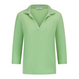 Peter Hahn - Polo-Shirt mit 3/4-Arm, gr&uuml;n, Gr. 52 / XXL - Baumwolle