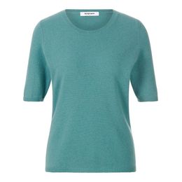 Peter Hahn - Rundhals-Pullover aus Schurwolle und Kaschmir, gr&uuml;n, Gr. 36 / S - Schurwolle