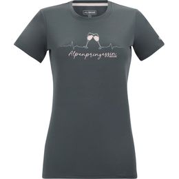 Regatta Fingal Slogan Damen Funktionsshirt dunkelgrau 40 - Damenshirts, -blusen & -pullover
