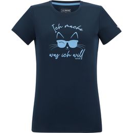 Regatta Fingal Slogan Damen Funktionsshirt dunkelblau 40 - Damenshirts, -blusen & -pullover