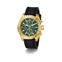 Guess Uhr 'Defender' Herren Gr&ouml;&szlig;e One Size gold / dunkelgr&uuml;n / schwarz