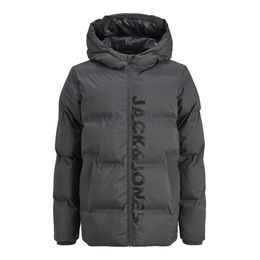 Jack & Jones Jack & Jones Winterjacke 'JJKAITO PUFFER' Jungen Gr&ouml;&szlig;e 128 grau / schwarz