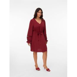 Vero Moda Curve Kleid 'VMCALVA' Damen Gr&ouml;&szlig;e 48 rot Winterkleid