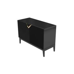 M&ouml;bel Kraft Sideboard schwarz Ma&szlig;e (cm): B: 100,5 H: 70 &raquo; M&ouml;bel Kraft