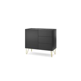 M&ouml;bel Kraft Sideboard schwarz Ma&szlig;e (cm): B: 97 H: 83 &raquo; M&ouml;bel Kraft