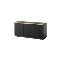 M&ouml;bel Kraft Sideboard schwarz Ma&szlig;e (cm): B: 153,4 H: 71,6 &raquo; M&ouml;bel Kraft