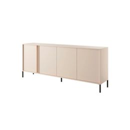 M&ouml;bel Kraft Sideboard beige Ma&szlig;e (cm): B: 203 H: 81 &raquo; M&ouml;bel Kraft