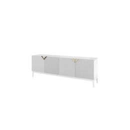 M&ouml;bel Kraft Sideboard wei&szlig; Ma&szlig;e (cm): B: 201,5 H: 70 &raquo; M&ouml;bel Kraft