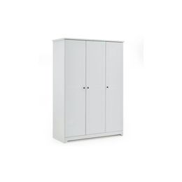 M&ouml;bel Kraft Kleiderschrank Thilo wei&szlig; Ma&szlig;e (cm): B: 133 H: 189 &raquo; M&ouml;bel Kraft