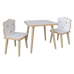 M&ouml;bel Kraft Kindersitzgruppe Set wei&szlig; Ma&szlig;e (cm): B: 110 H: 52 &raquo; M&ouml;bel Kraft