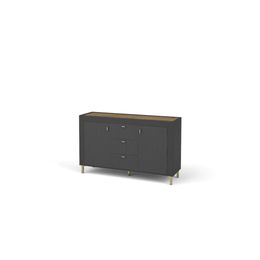 M&ouml;bel Kraft Sideboard schwarz Ma&szlig;e (cm): B: 137 H: 84 &raquo; M&ouml;bel Kraft