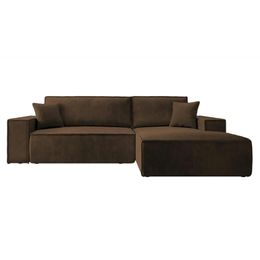 Selsey Ecksofa mit Schlaffunktion Farese braun Ma&szlig;e (cm): B: 267 H: 85 &raquo; M&ouml;bel Kraft