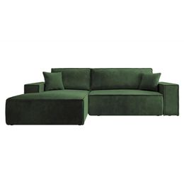 Selsey Ecksofa mit Schlaffunktion Farese gr&uuml;n Ma&szlig;e (cm): B: 267 H: 85 &raquo; M&ouml;bel Kraft