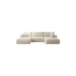 Selsey Wohnlandschaft mit Schlaffunktion Ovo beige Ma&szlig;e (cm): B: 375 H: 95 &raquo; M&ouml;bel Kraft