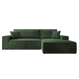 Selsey Ecksofa mit Schlaffunktion Farese gr&uuml;n Ma&szlig;e (cm): B: 267 H: 85 &raquo; M&ouml;bel Kraft