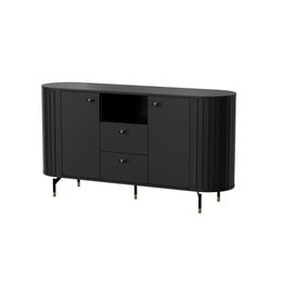 M&ouml;bel Kraft Sideboard schwarz Ma&szlig;e (cm): B: 150 H: 81 &raquo; M&ouml;bel Kraft