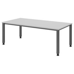 Hammerbacher h&ouml;henverstellbarer Schreibtisch VQS2E/5/G lichtgrau
