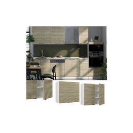 VICCO H&auml;ngeschrank Fame-Line Wei&szlig; Eiche gefr&auml;st 80 cm