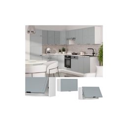 VICCO H&auml;ngeschrank Fame-Line Wei&szlig; Hellblau-Grau gerahmt 60 cm flach