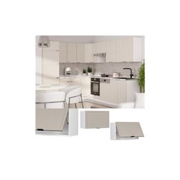 VICCO H&auml;ngeschrank Fame-Line Wei&szlig; Grau-Beige gerahmt 60 cm flach