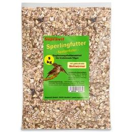 Supravit Spatzenfutter und Sperlingsfutter Vogelfutter mit Mehlw&uuml;rmern | Energie und Proteinreiches Wildvogelfutter Ganzjahresfutter 5 kg