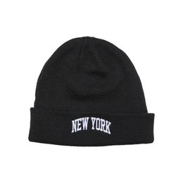Mister Tee M&uuml;tze 'New York' Herren Gr&ouml;&szlig;e 55/60 schwarz / wei&szlig;