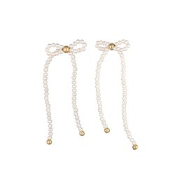 Elli Premium Earrings 'Schleife' female White size One Size