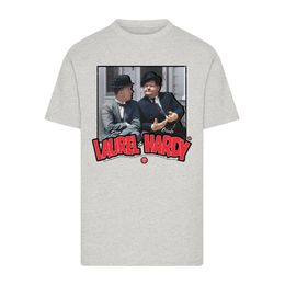 F4NT4STIC T-Shirt 'Stan Laurel & Oliver Hardy Comedy Duo' Herren Gr&ouml;&szlig;e XL grau / graumeliert