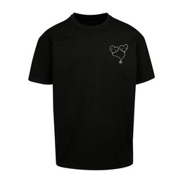Merchcode T-Shirt 'Hugs & Love - Love Ballon' Herren Gr&ouml;&szlig;e XL schwarz / wei&szlig;