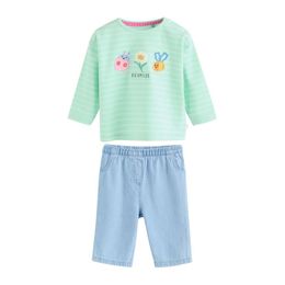 next Set girl Blue, Green size 6-9 mths