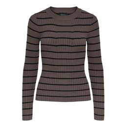 Pieces Pullover 'PCCRISTA' Damen Gr&ouml;&szlig;e M braun / schwarz