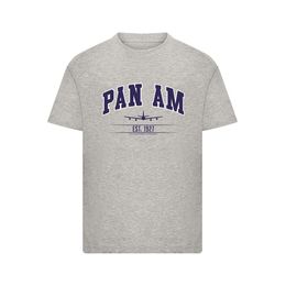 F4NT4STIC Shirt 'Pan Am College Est 1927' boy Grey size 134/140