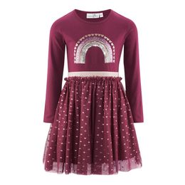 happy girls Dress girl Purple size 104/110