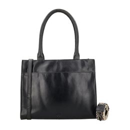 HIDE & STITCHES Leder-Schultertasche in Schwarz - (B)38 x (H)29 x (T)7 cm - 61% | Damen-taschen
