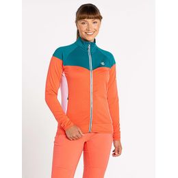 Dare 2b Softshelljacke "Avidly" in Orange/ Petrol - 71% | Gr&ouml;&szlig;e 32 | Damen-outdoorjacken