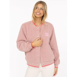 Zwillingsherz Blouson "Smile Love" in Rosa - 50% | Gr&ouml;&szlig;e XL | Damenjacken