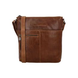 HIDE & STITCHES Leder-Umh&auml;ngetasche in Braun - (B)23 x (H)23 x (T)4 cm - 63% | Herrentaschen