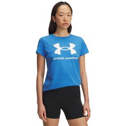 Under Armour Trainingsshirt in Blau - 27% | Gr&ouml;&szlig;e S | Damen-outdoor-tops-shirts