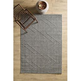 Conceptum Hypnose Kurzflor-Teppich ''Patara 4954'' in Grau - 75% | Gr&ouml;&szlig;e 140x200 cm |