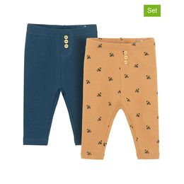 COOL CLUB 2er-Set: Leggings in Dunkelblau/ Gelb - 46% | Gr&ouml;&szlig;e 62 | Babyhosen